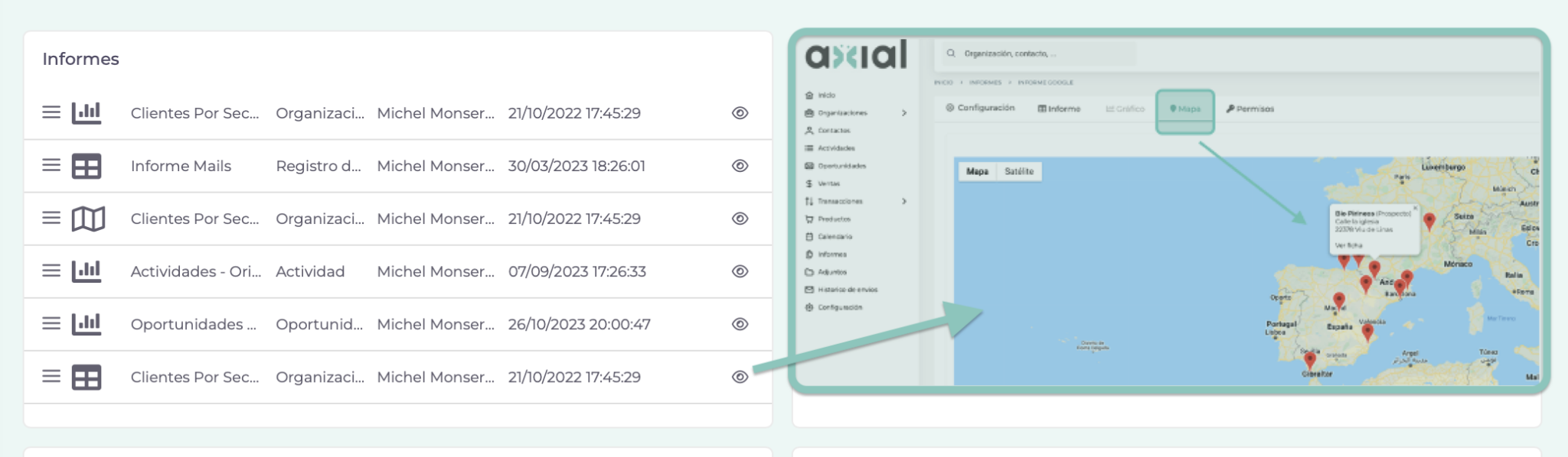 Integración de GOOGLE MAPS en Axial CRM - Axial CRM